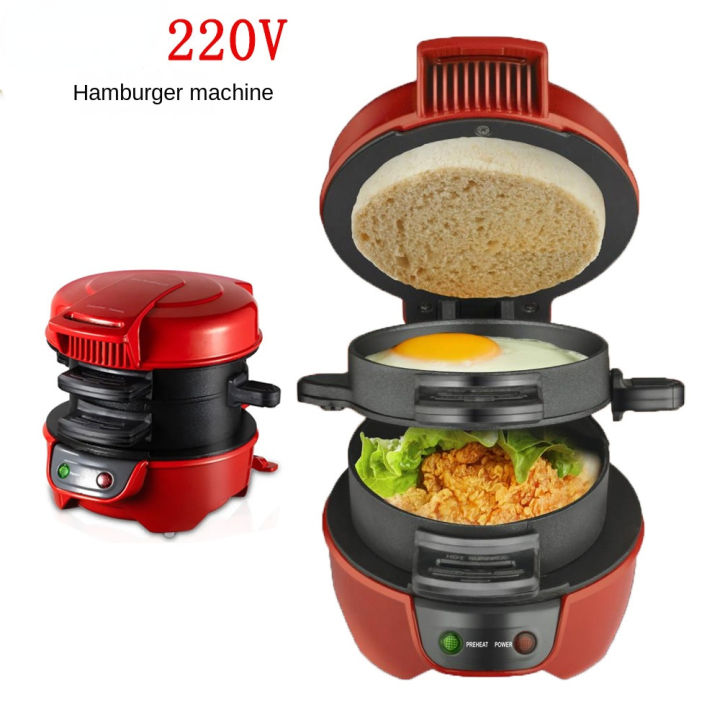 EU Muti_function Non-stick Small Electric Hamburger Grill Breakfast ...