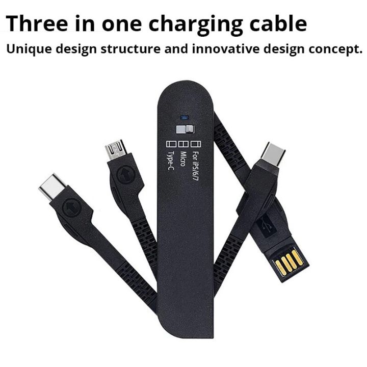 3 In 1 Type C Charger Adapter Multi Functional for Xiaomi Samsung USB C ...