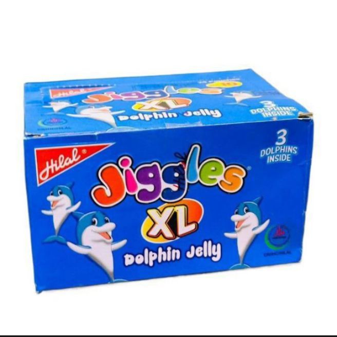 Original Hilal Jiggles XL Dolphin 🐬 Jelly ( Pack Of 24 Pcs ) 3 Dolphin ...