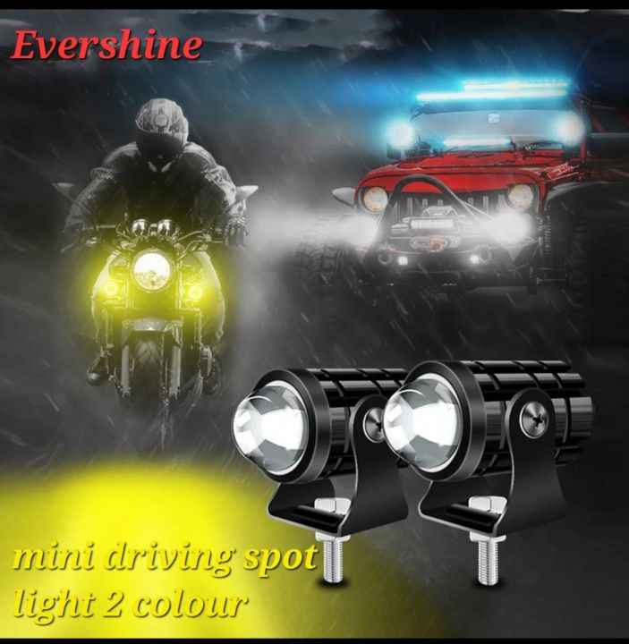 2(PCs)New Mini Driving Fog Light for All Motorcycle Cars, JeepDual ...