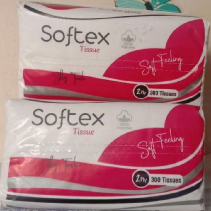 SOFTEX TISSUES_ 300 TISSUES IN EACH PACK | Daraz.pk