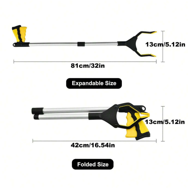 New Foldable Gripper Hand Tool Collapsible Garbage Grabber Litter ...