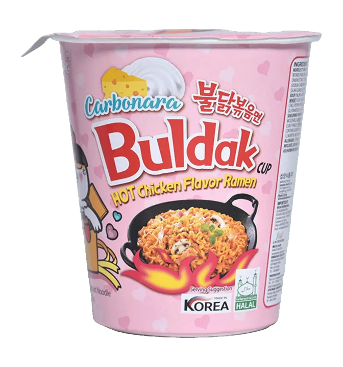 (Buldak cup ) Carbonara Hot Chicken Flavour Ramen Cup 80g (KR) | Daraz.com.bd