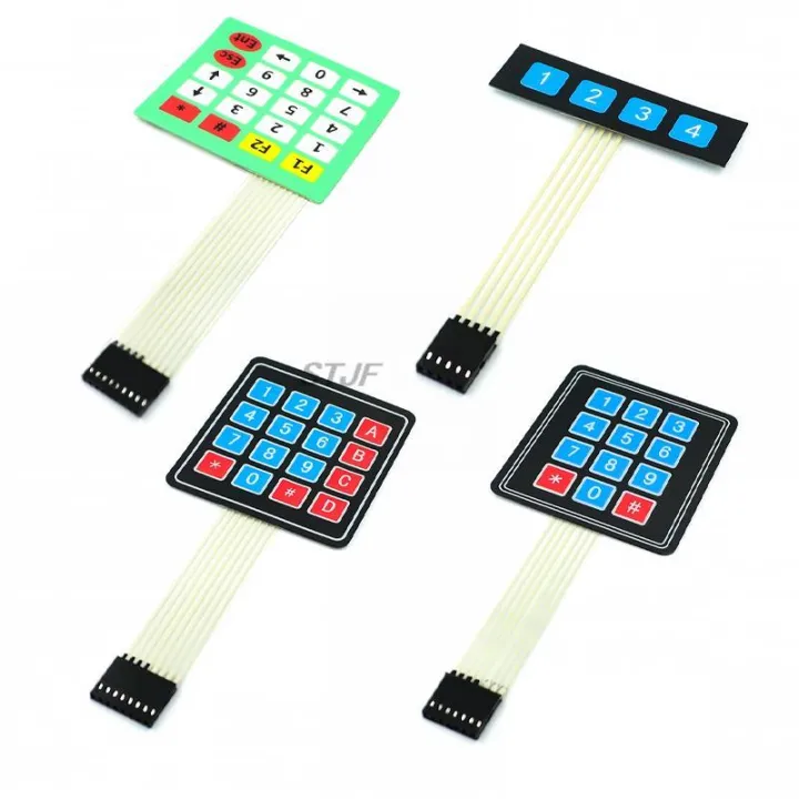 1*2 3 4 5 Key Button Membrane Switch 3*4 4X5 Matrix Array Keyboard 1X6 ...