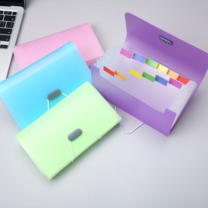 A6 Expanding File Folder Buckle Wallet Organ Bag Documents Folders ...
