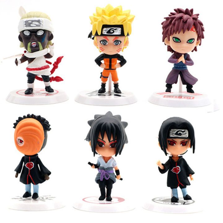 6 Naruto hand-made Naruto Uzumaki Kakashi Sasuke Uchiha ninja doll ...