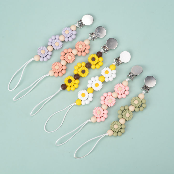 LOFCA Silicone Tooth Star Baby Pacifier Clip Safe Teething Baby ...