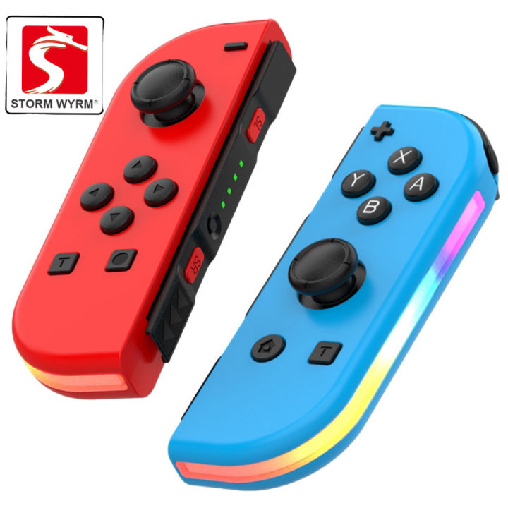 Storm Wyrm Bluetooth Joystick For Switch Ns Game Left And Right Wireless Rgb With Light Small 7675