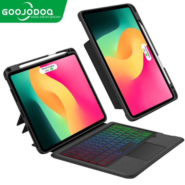GOOJODOQ Magic Keyboard Case for iPad Pro 11 Pro Air 5 Air 4 iPad 5th ...
