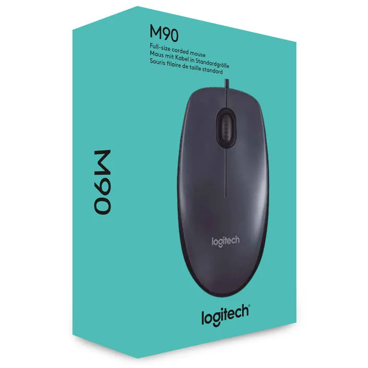 Logitech m90 usb optical mouse basic wired mice | Daraz.lk