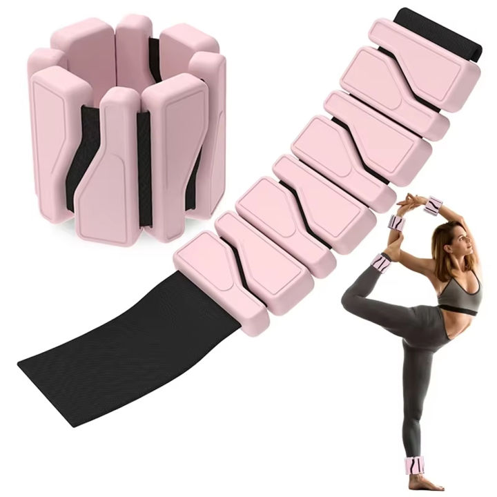 2Lbs Unisex Adjustable Wrist Ankle Weights, Silicone Weighted Bands for ...