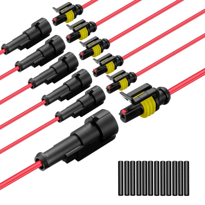 1 Pin Connector Waterproof,16 AWG 1 Wire Connector, Automotive ...