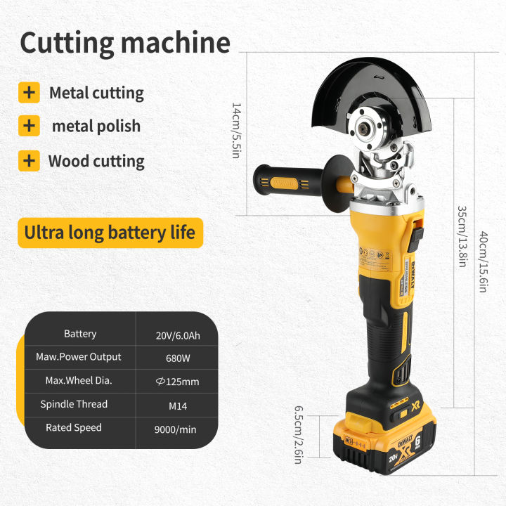 DEWALT DCG405 100/125mm 18V lithium Handheld Grinding battery brushless ...
