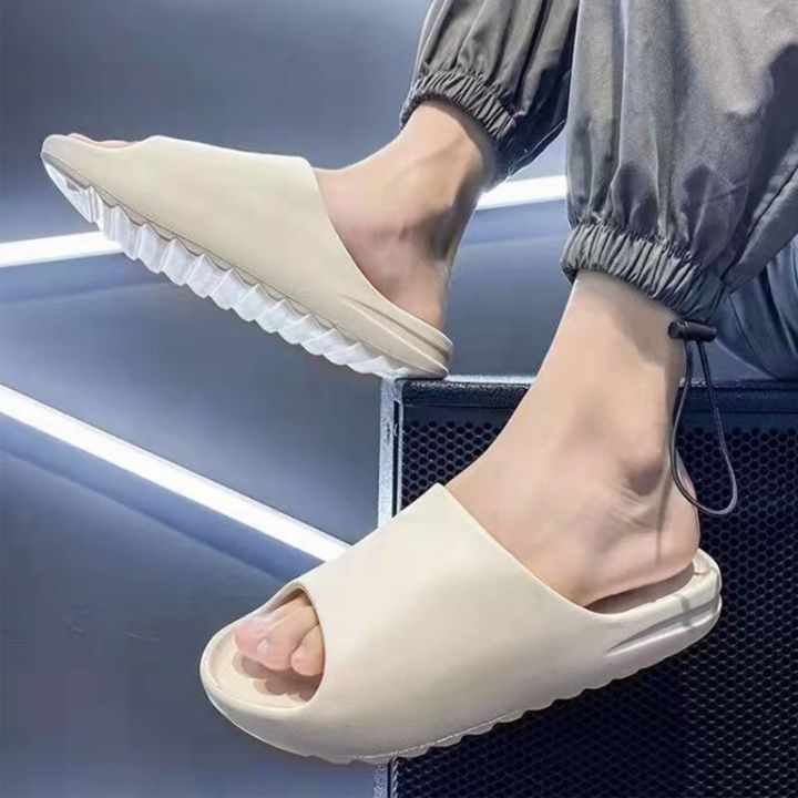 Summer Unisex House Shoes Non-Slip Thick Soft Platform Slide Sandals ...