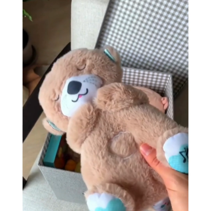 Baby Soothing Breathing Teddy Bear Soft Toy – Comforting Companion for ...