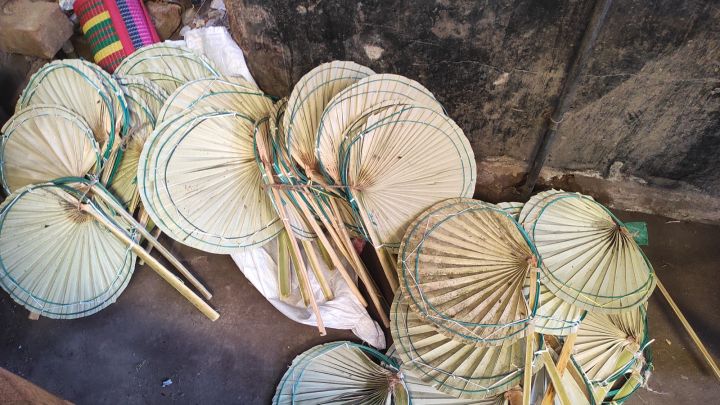 Palm leaf hand fan/Haat Pakha | Daraz.com.bd