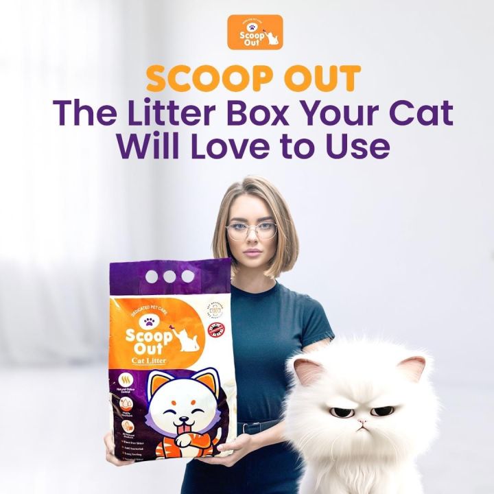 scoop out cat litter 16kg Lavender | Daraz.pk
