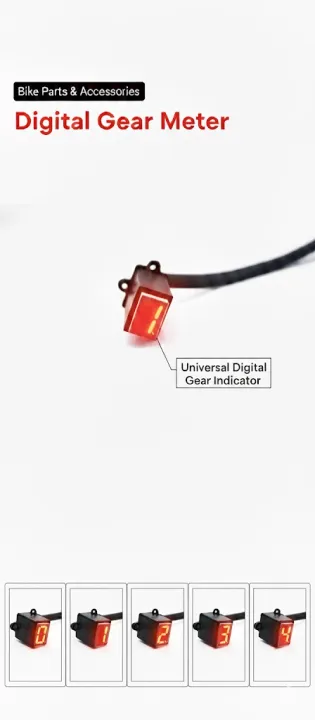 Universal Digital Gear Indicator for Motorcycles – LED Gear Display ...