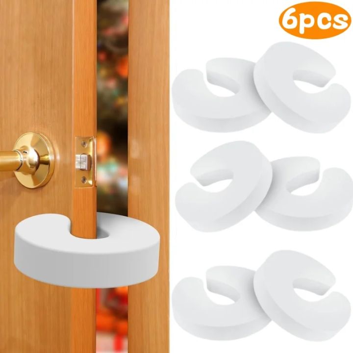 6Pcs Baby Safety Door Stopper Newborn Furniture Protector Anti-pinch ...