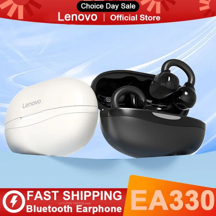 Lenovo EA330 Open Earphones HiFi Stereo HD Mic Call Earbuds Wireless ...