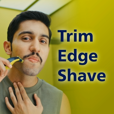 Philips OneBlade Turbo 2X | Hybrid Trim Edge Shave | 3 Comb Attachments ...