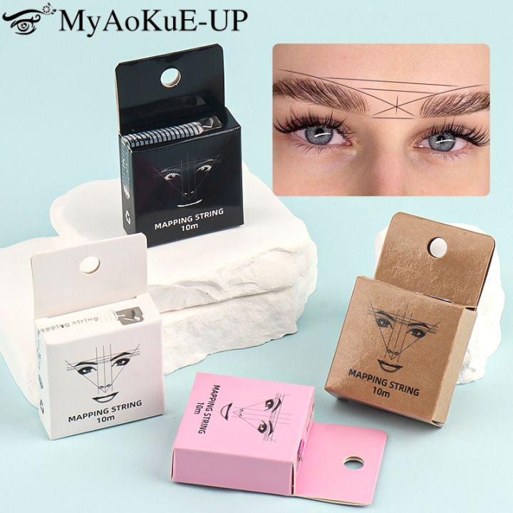 Tattoo Thread Eyebrow Marker Thread Tattoo Brows Ruler With Ink ...