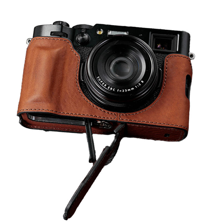 Genuine Leather X100VI Camera Case Half Body Simple fashionable and ...