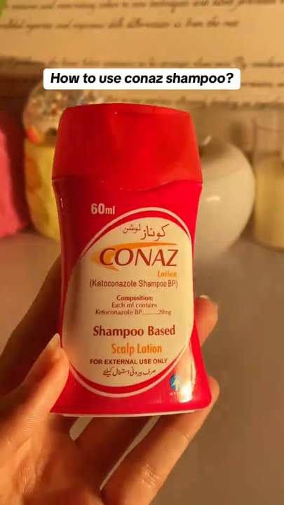 Conaz Shampoo Ketoconazole (60 ML) Dandruff Treatment– Anti-Dandruff ...