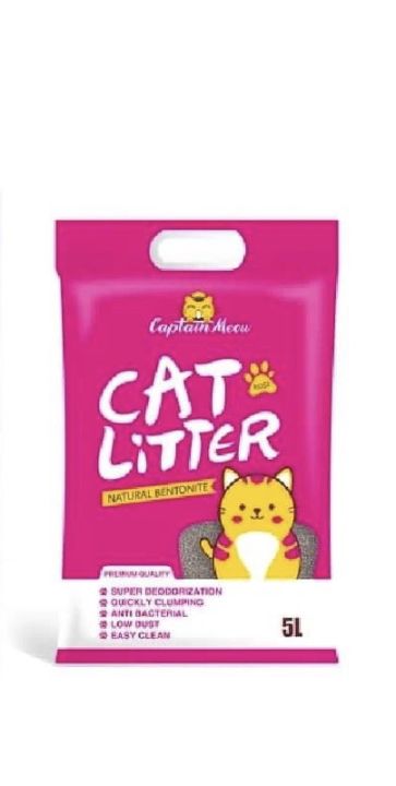 Captain meow Bentoni Rose Flavour cat Liter 5L | Daraz.com.bd