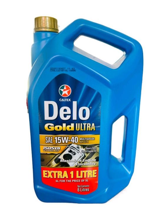 Caltex Delo Gold Ultra 15W-40 Disel Engine Oil 6 Liter | Daraz.lk