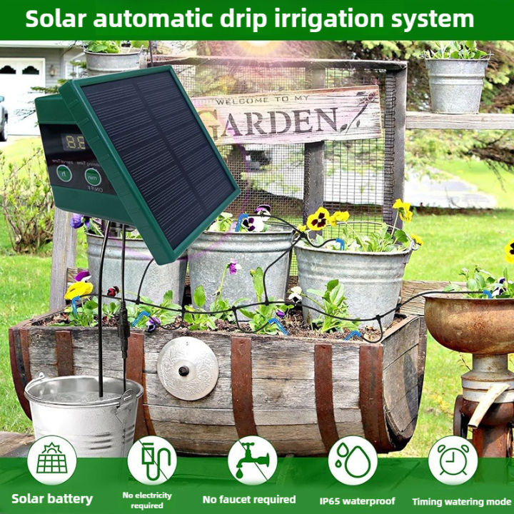 Solar Irrigation System for Garden Balcony Automatic Drip Irrigation ...