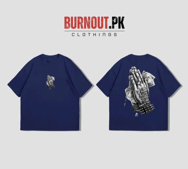 BURNOUT.PK NEW TRENDY SUMMER COLLECTION FRONT BACK PRINTED DROP SHOULDER TSHIRT FOR MENS AND ...