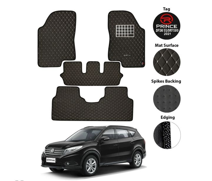 PRINCE DFSK GLORY 580 2020-PRESENT 7D LUXURY CAR FLOOR MATS SMART 7D ...