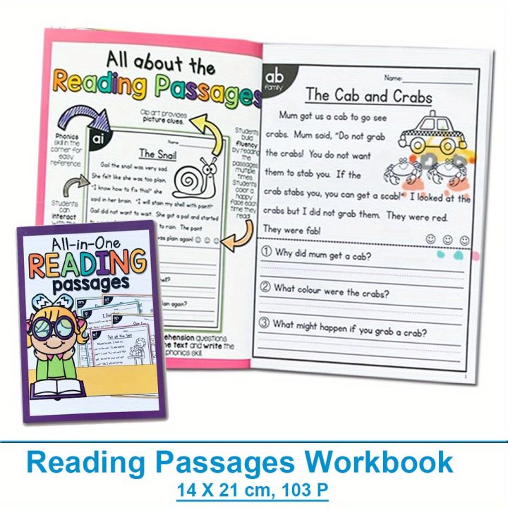 Reading Passages Workbook Comprehension Inferences & Drawing ...