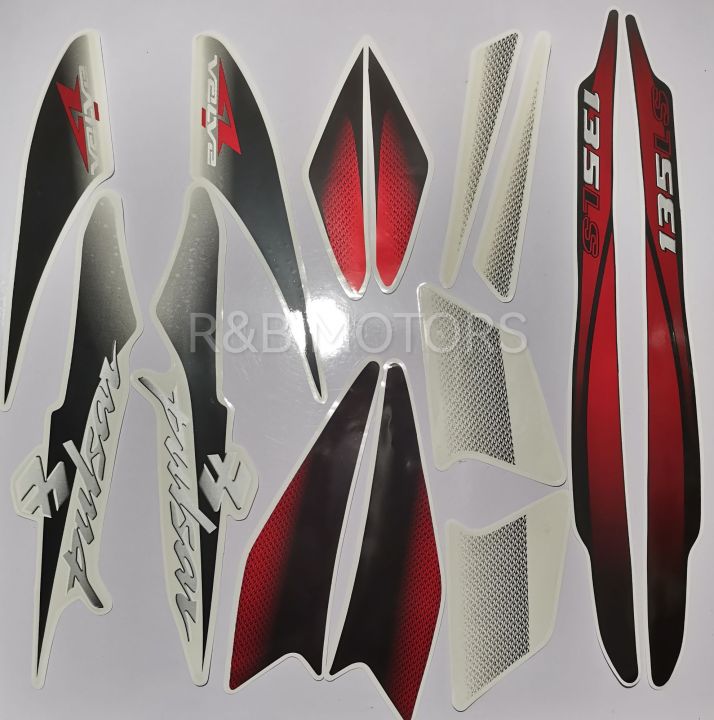 Bajaj Pulsar 135 Black Red Full Sticker Kit | Daraz.lk