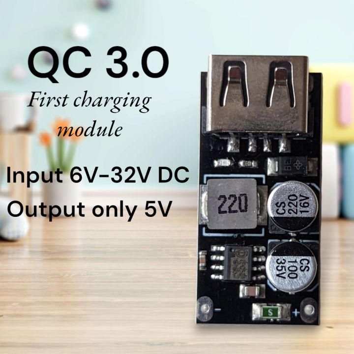 QC3.0 3V 5V 12V USB DC-DC Buck Converter Charging Step Down Module 9V 12V 24V to Fast Quick ...