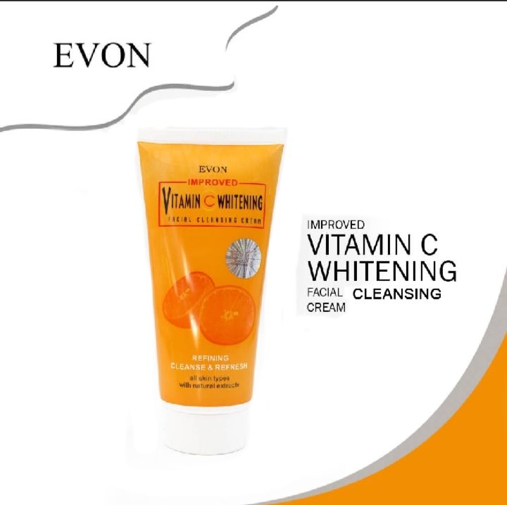Evon Vitamin C Whitening Facial Cleansing Cream 180ml | Daraz.lk