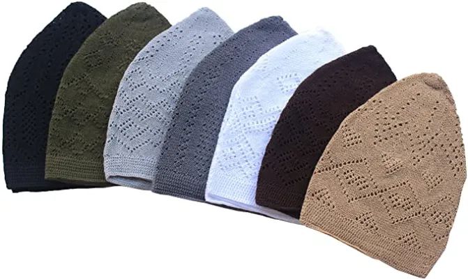 3 pcs Prayer Caps Namaz Tupi Muslim - Cap | Daraz.com.bd