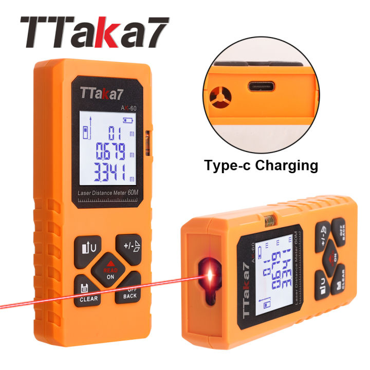 Mini Smart Laser Distance Meter 40M/60M Measure Infrared Rangefinder ...