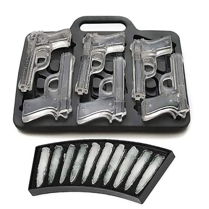 Make Unique Gun Bullet-Shaped Ice Cubes with this DIY Ice Cube Mold ...