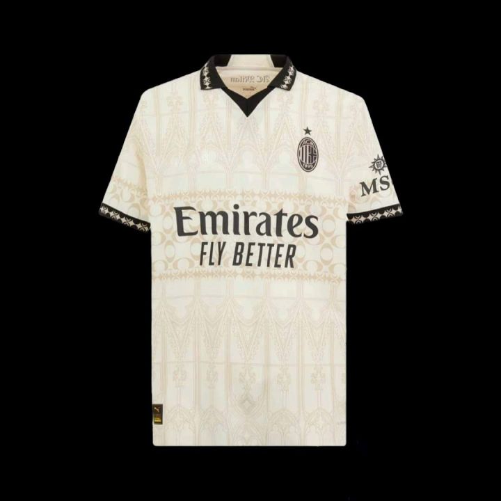 Ac milan new 4th kit half sleeves 2024 | Daraz.com.bd
