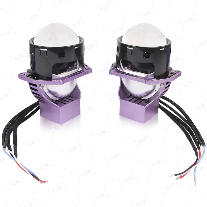 2PCS D70 3.0 Led Headlights Lens 4575 Chip 6000K Bi Led Projector Lens ...