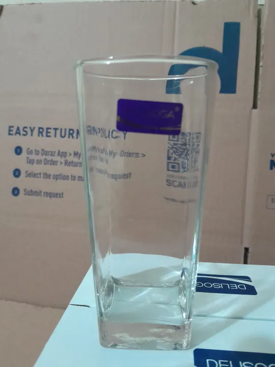 Delisoga 6 Piece Glassware Set – 315ml Crystal Clear Juice Glasses | Premium Glass Tumblers for ...