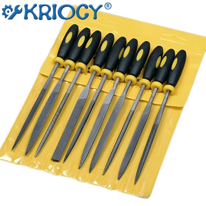 5pcs Alloy Steel File Set Precision Round Half-Round Flat Square ...