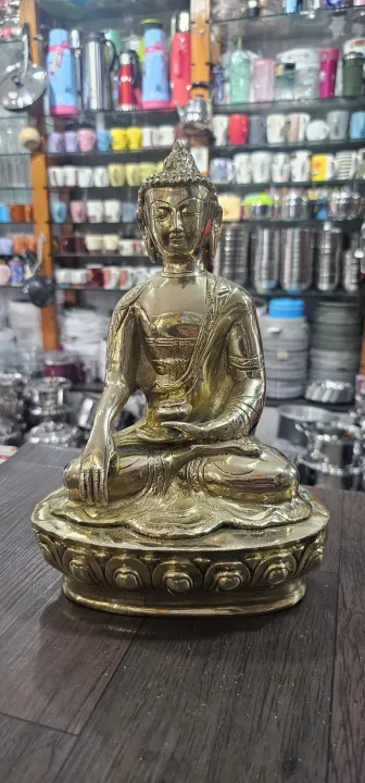 Pure Brass Carved 12 Inch Buddha Statue | Daraz.com.np