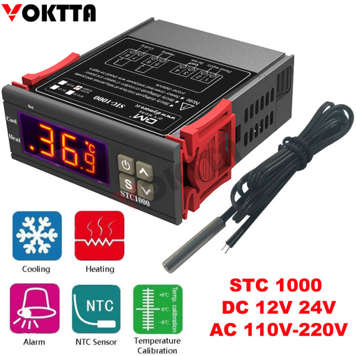 Stc 1000 Led Digital Thermostat For Incubator Temperature Controller Thermoregulator Relay