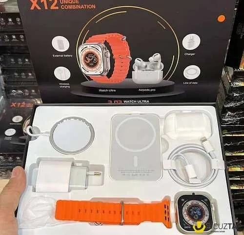 X12 Unique Combination Smart Watch with Airpods Pro | Daraz.pk