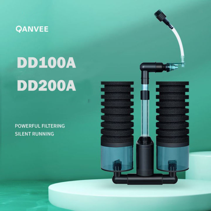 Qanvee Electric Water Sponge USB Purifier Biological Oxygen Fish Tank ...