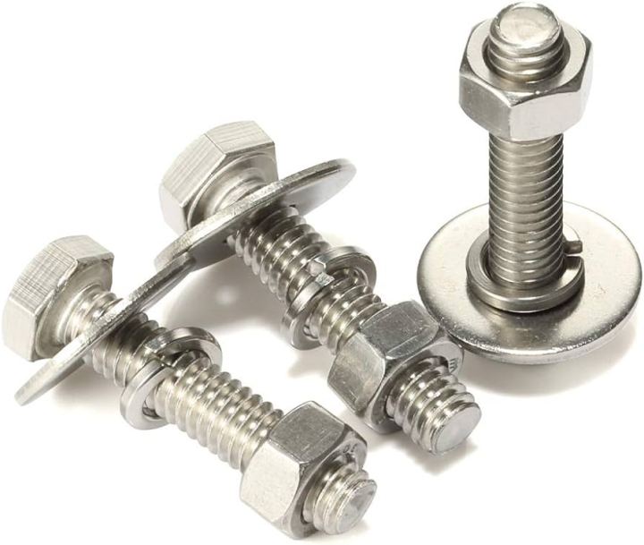 Nut bolt washer set 10 pcs 5/16×1.5" | Daraz.pk