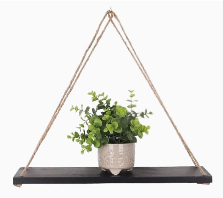 wall mounted rope hanging floating rack | Daraz.pk